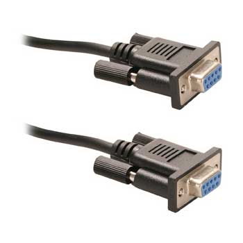 1.8m ICIDU Serial Null Modem Cable 9 pin to 9 pin LN34107 - N-707533 ...