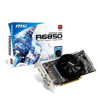 MSI HD 6850 OC AMD Radeon Graphics Card - 1GB LN36011 - R6850-PM2D1GD5 ...