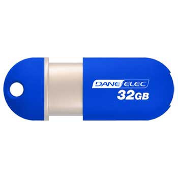 Dane-Elec Capless 32GB USB 2.0 Pendrive - DA-ZMP-32G-CA-A1-R LN36523 ...