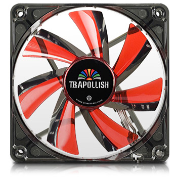 Enermax T.B.Apollish Red LED Case Fan 120mm LN36797 - UCTA12N-R | SCAN UK