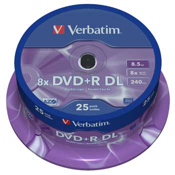 25pcs Dual Layer Verbatim 43757 Discs LN38422 | SCAN UK