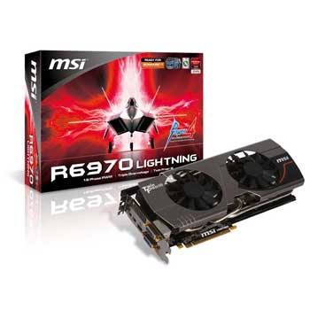MSI HD 6970 Lightning ATI - AMD Radeon Graphics Card - 2GB LN38770 ...