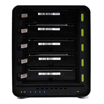 Drobo S, 2nd Generation 5 Bay SATA DAS with USB 3.0 eSATA Firewire 400/ ...