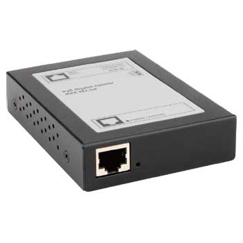 Gigabit PoE Injector IEEE 802.3at/3af/3/3u/3ab with 40V/DC at Full 25 ...