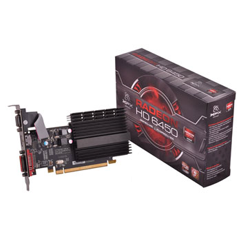 XFX Silently Cooled HD 6450 Low Profile AMD Radeon Graphics Card - 1GB ...