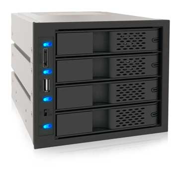 SATA III 4 Port Internal Raid Backplane 4x3.5" SATA hard into 3x5.25 ...