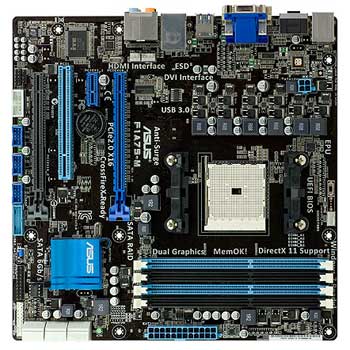 ASUS F1A75-M AMD A75 Socket FM1 Motherboard LN40184 | SCAN UK