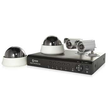 Storage Options 4 Channel CCTV Kit 500GB Network DVR + 2 Indoor and 2 ...