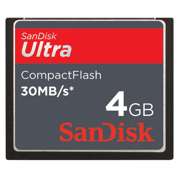 SanDisk Ultra 4GB Compact Flash Fast 30MB/s LN41455 - SDCFH-004G-U46 ...