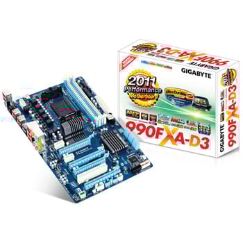 990FXA-D3 Gigabyte AM3+ ATX Motherboard LN41694 - GA-990FXA-D3 | SCAN UK