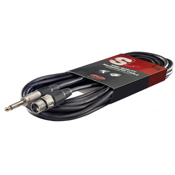 10m Stagg XLR(F) to 1/4" Jack Microphone Cable LN41813 - SMC10XP | SCAN UK