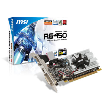 MSI HD 6450 AMD Radeon LP Graphics Card - 1GB LN41961 - R6450-MD1GD3/LP ...