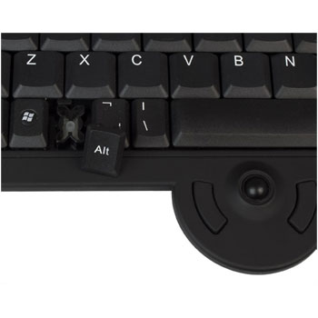 Wireless Mini Keyboard with built-in trackball and Mouse Buttons the ...