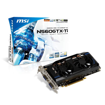 MSI GeForce GTX 560 Ti Overclocked NVIDIA Graphics Card - 1GB LN43018 ...