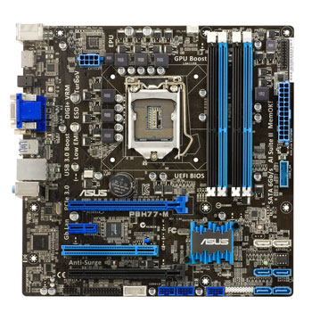 ASUS P8H77-M Intel H77 Socket 1155 Motherboard LN44180 | SCAN UK