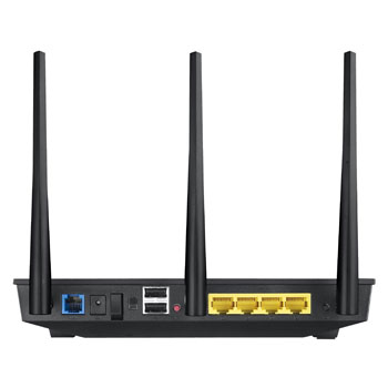 ASUS Black Diamond ADSL 2/2+ Gigabit WiFi Router 11n Dual Band 600Mbps ...