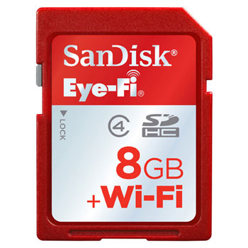 SD Eye-Fi Wireless Memory Card From SanDisk 8GB LN44977 - SDSDWIFI-008G ...
