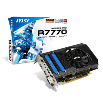 MSI HD Radeon HD 7770 AMD Graphics Card - 1GB LN45933 - R7770-PMD1GD5 ...