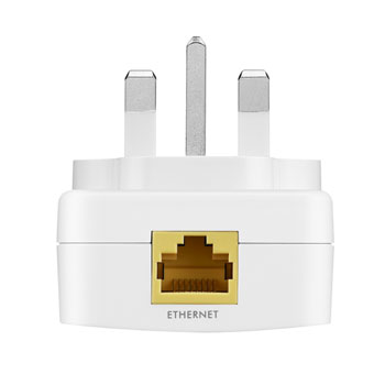 ZyXEL PLA4201 V2 Twin Pack 500Mbps Mini Powerline Homeplug AV QoS Ready ...