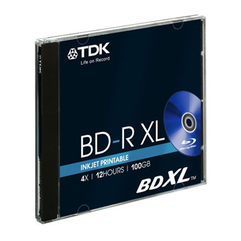 TDK T78836 BD-R XL 100GB BluRay 1pc Jewel Cased LN46268 | SCAN UK