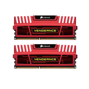Corsair Memory Vengeance Racing Red 16GB DDR3 1600MHz CAS 10 XMP Dual ...