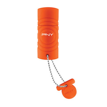 32GB PNY Sport Attache USB Orange Rubber Pendrive LN47011 ...