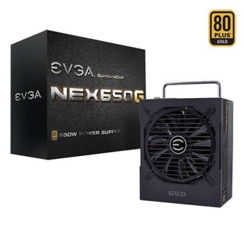 EVGA 120-PG-0650-GR SuperNova NEX 650W Full Modular Power Supply (PSU ...