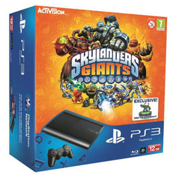 12GB PS3 console with Skylanders Giants Starter Pack inc Exclusive BLUE ...