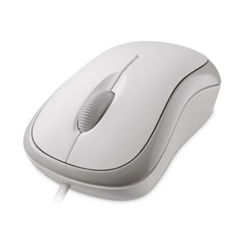 Microsoft Basic Optical Mouse, Corded, White LN49504 - P58-00058 | SCAN UK