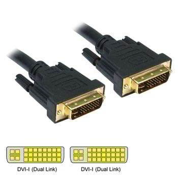Scan Dual Link DVI-I Monitor Cable - 2 Metre LN50003 - CDL-DV136 | SCAN UK