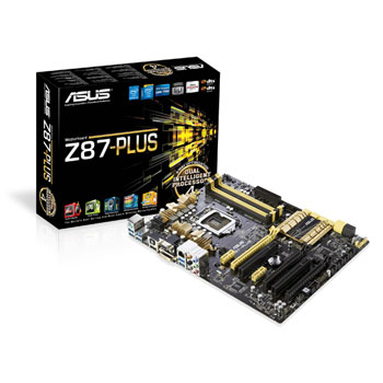 ASUS Z87-PLus Intel Z87 Socket 1150 Motherboard LN51133 | SCAN UK
