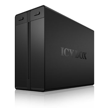 Icy Box IB-3662U3 2-bay JBOD enclosure for 3.5" SATA HDDs LN51549 | SCAN UK