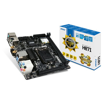 MSI H87I Socket 1150 H55 Mini-ITX Motherboard LN52181 | SCAN UK