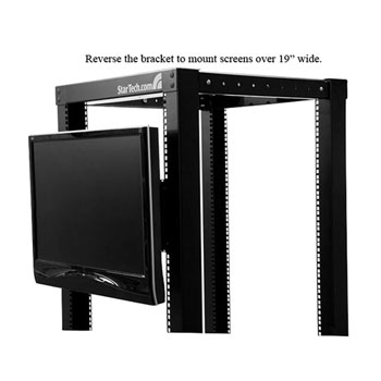 StarTech Universal VESA LCD Monitor Mounting Bracket for 19in Rack or ...