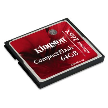 Kingston 64GB Compact Flash Ultimate 266X LN53636 - CF/64GB-U2 | SCAN UK