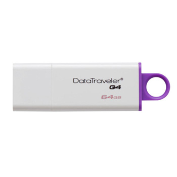 Kingston 64GB USB 3.0/2.0 DataTraveler G4 Purple Memory Stick LN55177 ...