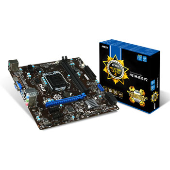 MSI H81M-E33 V2 Intel H81 Intel Socket 1150 micro-ATX Motherboard ...