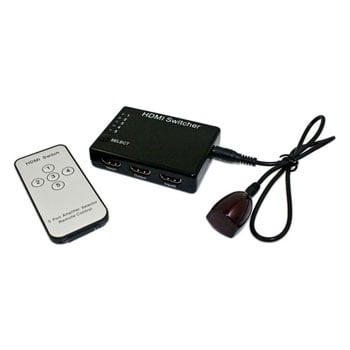 5 port HDMI Splitter Auto Sensing or Remote Switching box LN56394 - C ...