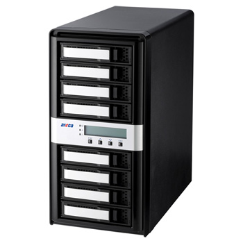 Thunderbolt 2 SAS RAID 8 Bay Storage Box Areca ARC-8050T2 LN56580 | SCAN UK