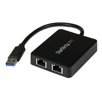 StarTech USB3 to Dual Port Gigabit Ethernet Adapter LN56878 ...