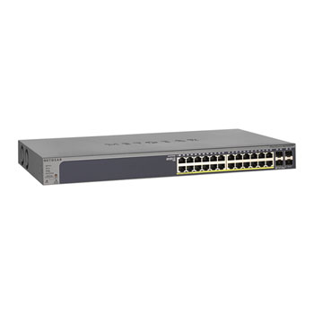 24 Port PoE+ Gigabit Smart Switch netgear Prosafe GS728TPP LN63777 ...