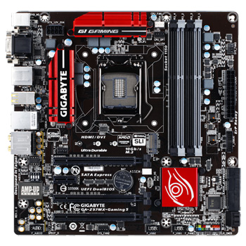 Gigabyte Z97MX Gaming 5 Micro-ATX Motherboard LN57124 - GA-Z97MX-Gaming ...