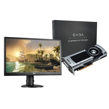BUNDLE - 6GB EVGA Titan Black + AOC 4K Monitor Bundle LN57427 - 06G-P4 ...