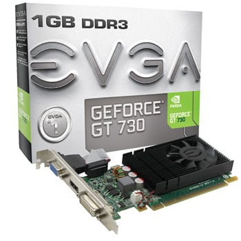 EVGA GeForce GT 730 Low Profile Graphics Card - 1GB LN57907 - 01G-P3 ...