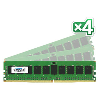 Crucial ECC Registered 32GB DDR4 Server RAM 2133 MHz Speed 4x 8GB Kit ...