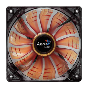 140mm Aerocool Air Force 13 Blade Air Circulator Orange LED Fan LN59811 ...