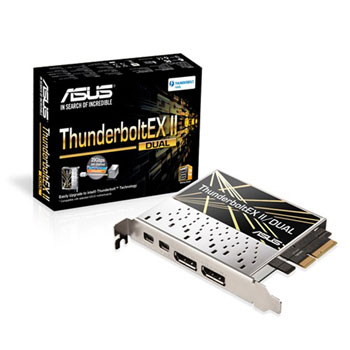 ASUS ThunderboltEX II/DUAL PCI Express Dual Port Thunderbolt 2 PCI ...
