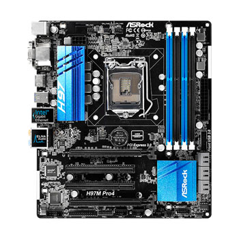 ASRock H97M PRO4 Micro-ATX Motherboard LN60447 | SCAN UK
