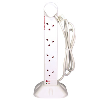 10 Way Plug Extension Block With Surge Protection 2m Cable LN60761 - RB ...