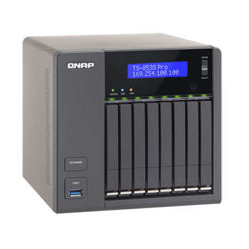 QNAP 8 Bay 2.5 Inch SATA3 HDD Small Business NAS Server LN61824 - TS ...